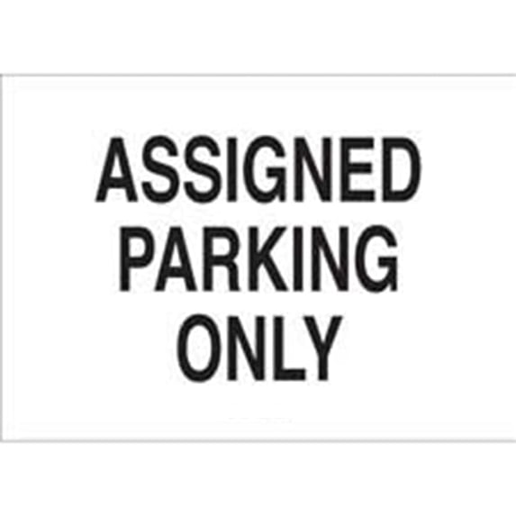 Assigned Parking Only Sign - 8"x12" Metal Sign - Tin Warning Plaque for ...