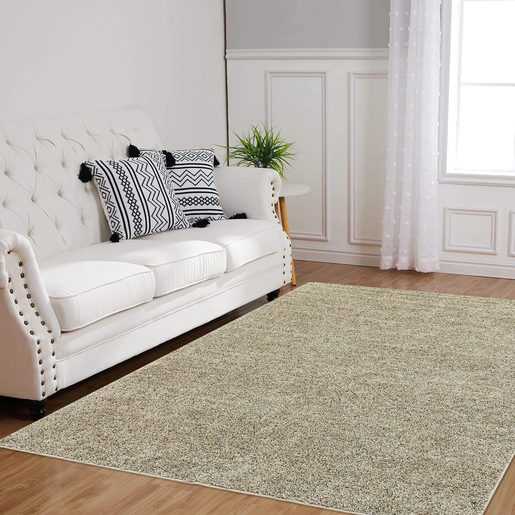 Assile Shag Bedroom Rugs 4' x 6' Area Rugs Indoor Non-Slip Nursery Rugs ...