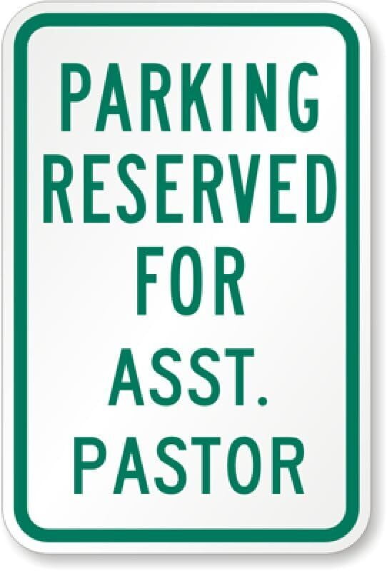 Assistant Pastor Parking Metal Aluminum Sign Weatherproof Metal ...