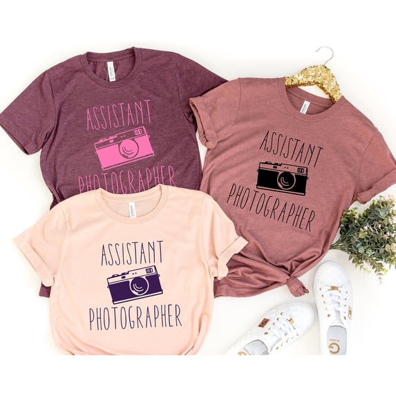 Assistant Photographer ShirtTravel Camera ShirtWedding Photographer ...