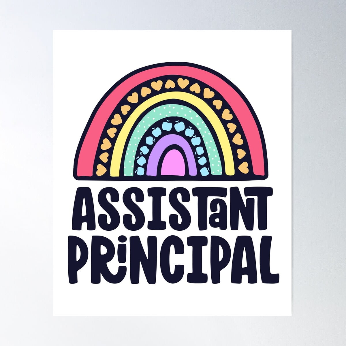 Assistant Principal Boho Rainbow Vice Principal Appreciation Poster ...