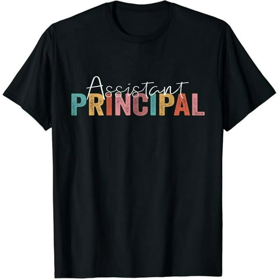 Assistant Principal Funny Job Title School Worker Vintage T-Shirt ...
