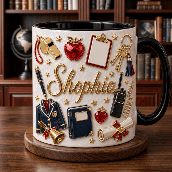 Assistant Principal Mug 3D Effect Personalized AP Name Gift for School ...