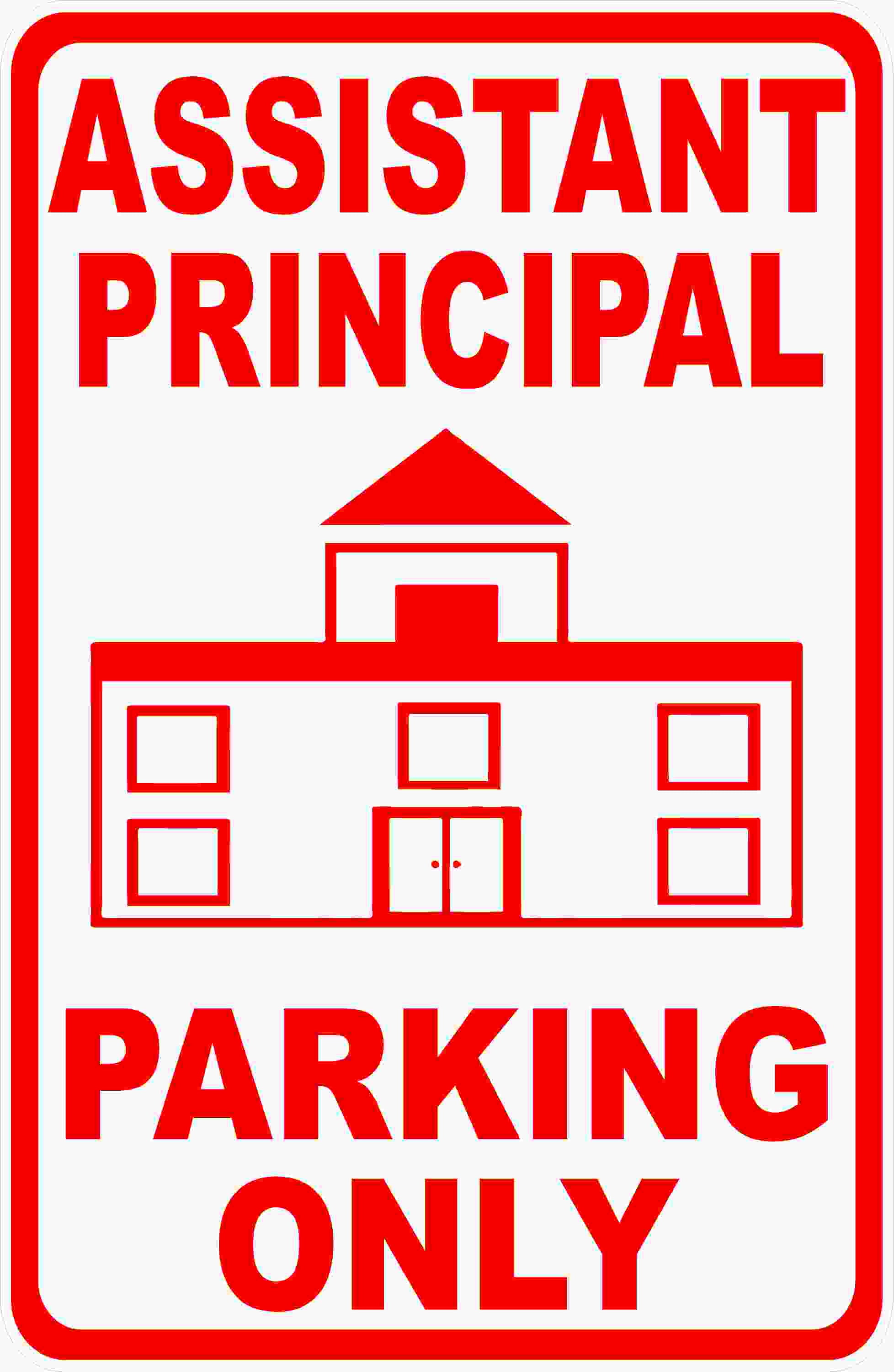 Assistant Principal Parking Only Sign - Walmart.com