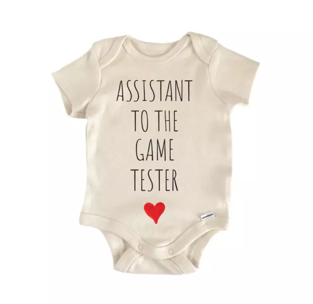 Assistant To The Game Tester Baby Boy Girl Clothes Bodysuit Cute ...
