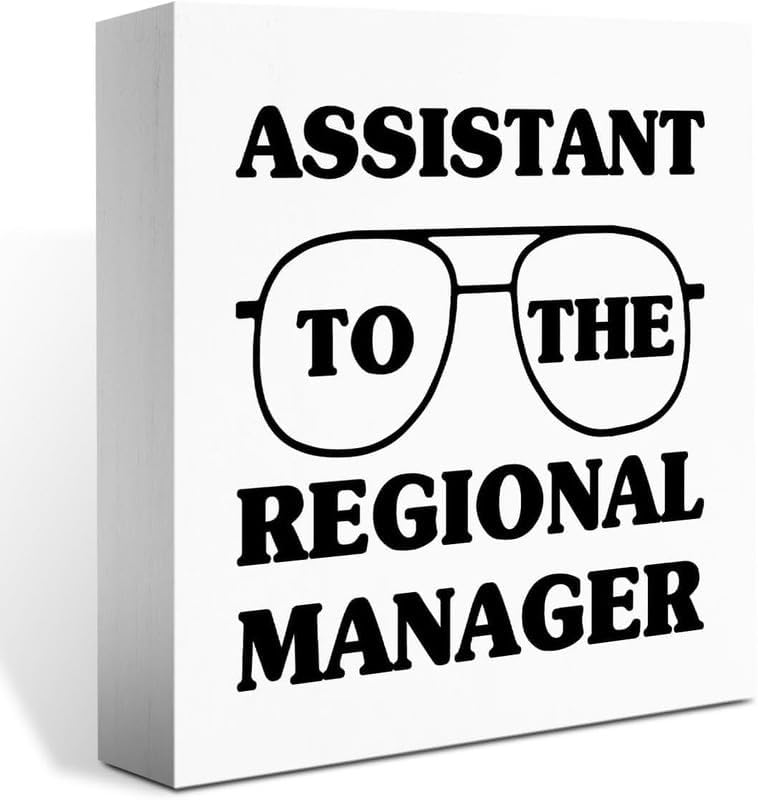 Assistant To The Regional Manager Sign Funny Office Desk Decor ...