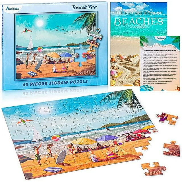Assistex Dementia Jigsaw 63 Large Puzzle for Seniors - Alzheimer's ...