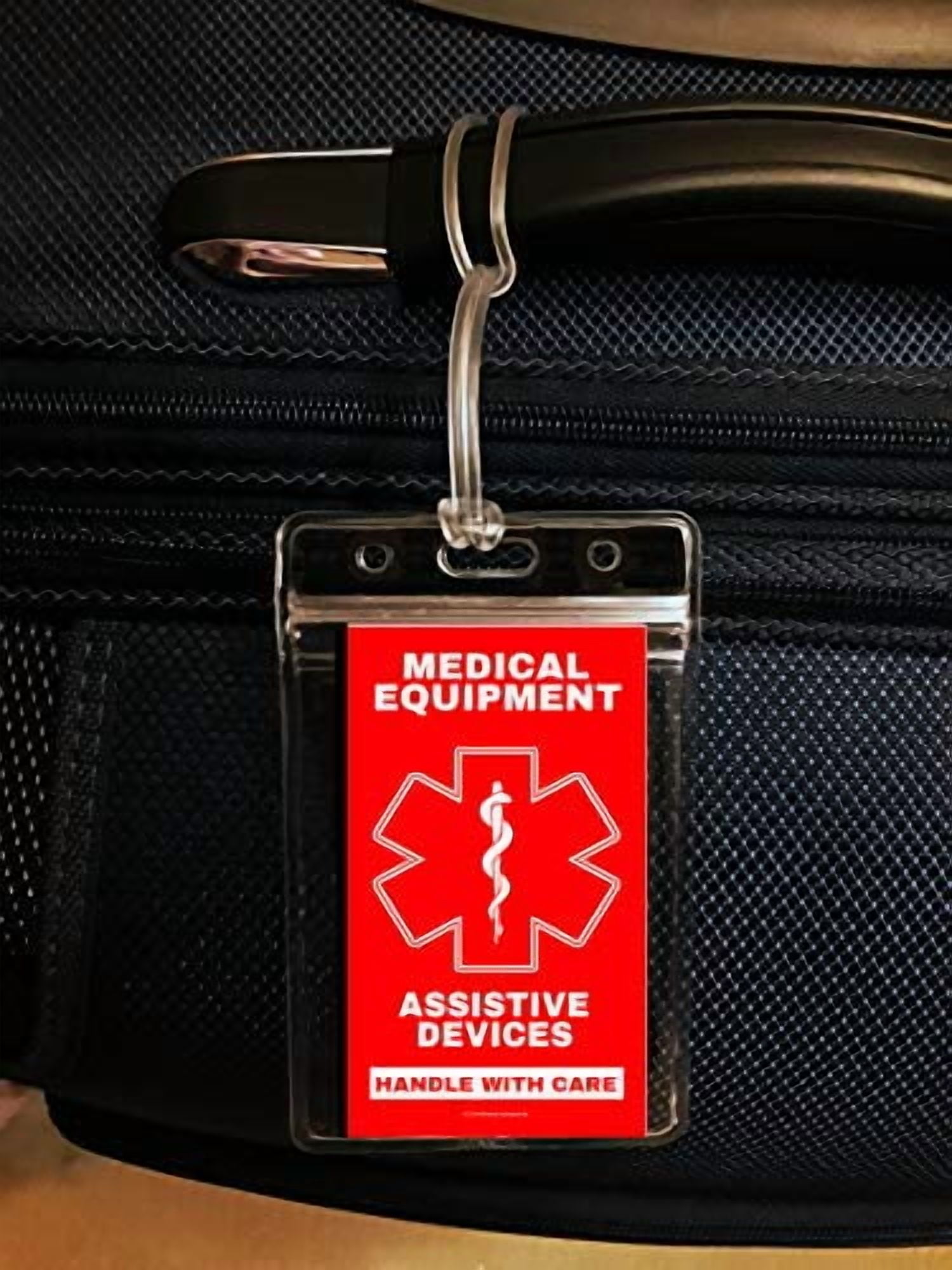 Assistive Devices Medical Equipment Luggage Tag - Handle with Care, DOT ...