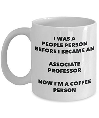 Associate Professor Coffee Person Mug - Funny Tea Cocoa Cup - Birthday ...