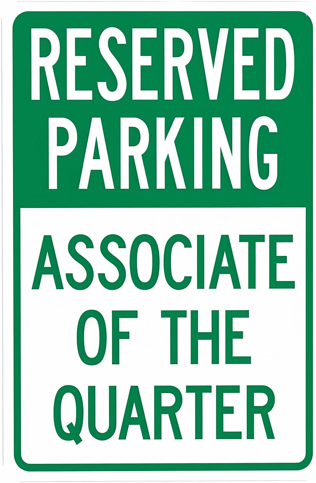 Associate of The Quarter Warning Metal Sign 12 x 8 Inches - Security ...