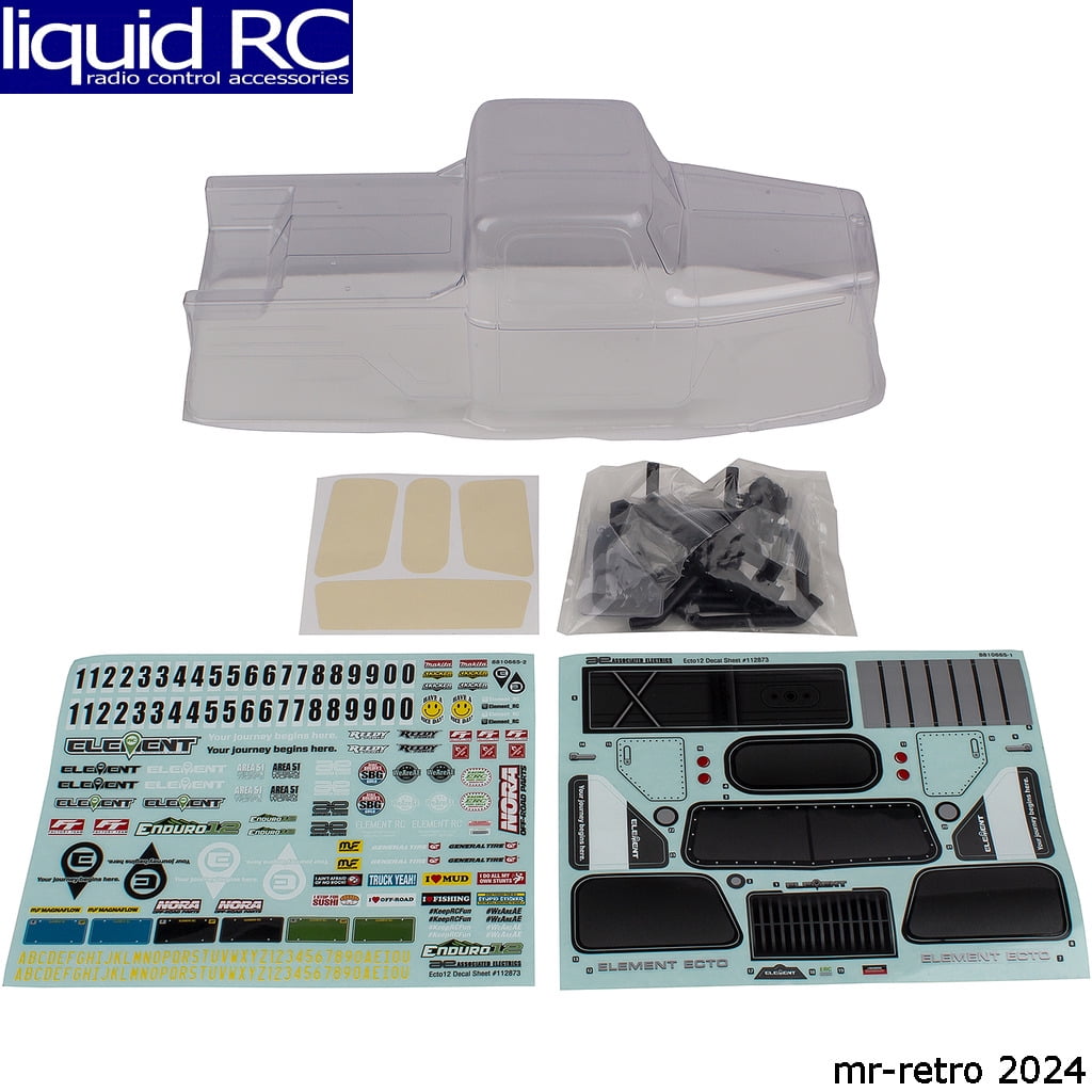 Associated 41139 Enduro 12 Ecto Body Set clear - Walmart.com