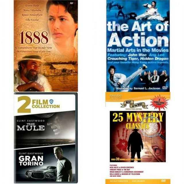 Assorted 4 Pack DVD Bundle: 1888 El Extraordinario Viaje De Jules Verne ...