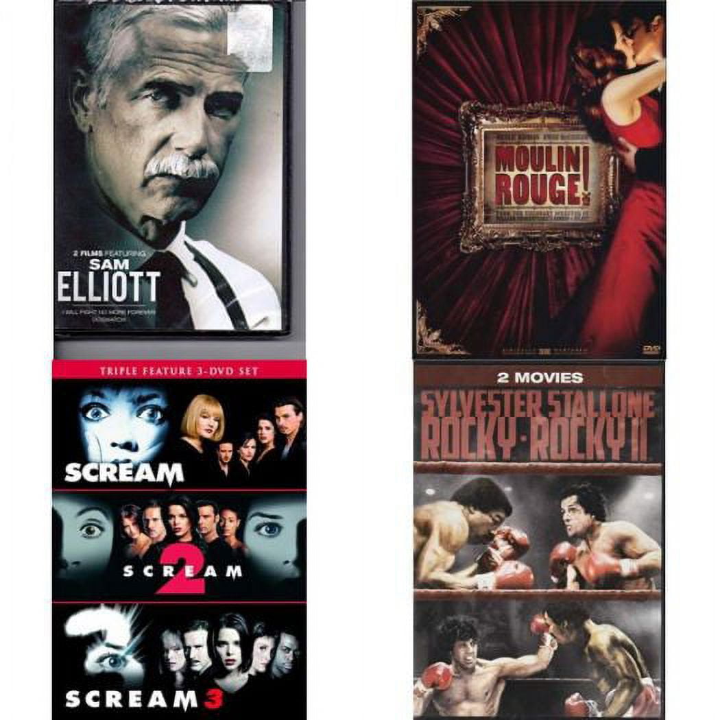 Assorted 4 Pack DVD Bundle: 2 Film Collection: SAM ELLIOTT I Will Fight ...
