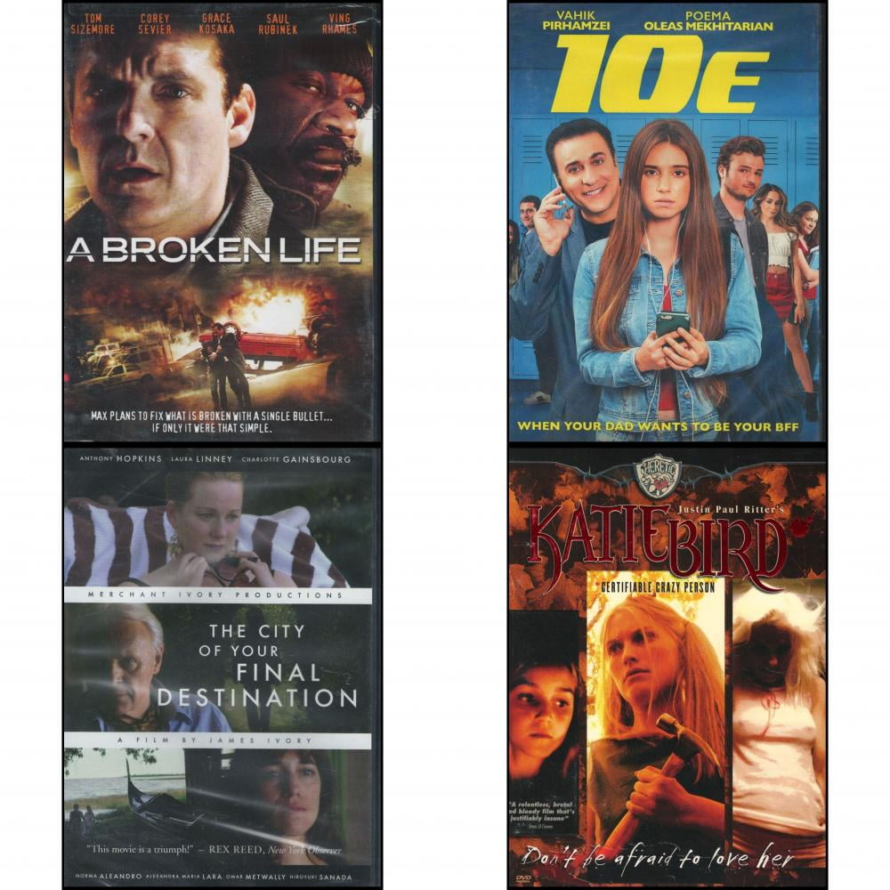 Assorted 4 Pack DVD Bundle: A Broken Life : 10E : The City of Your ...