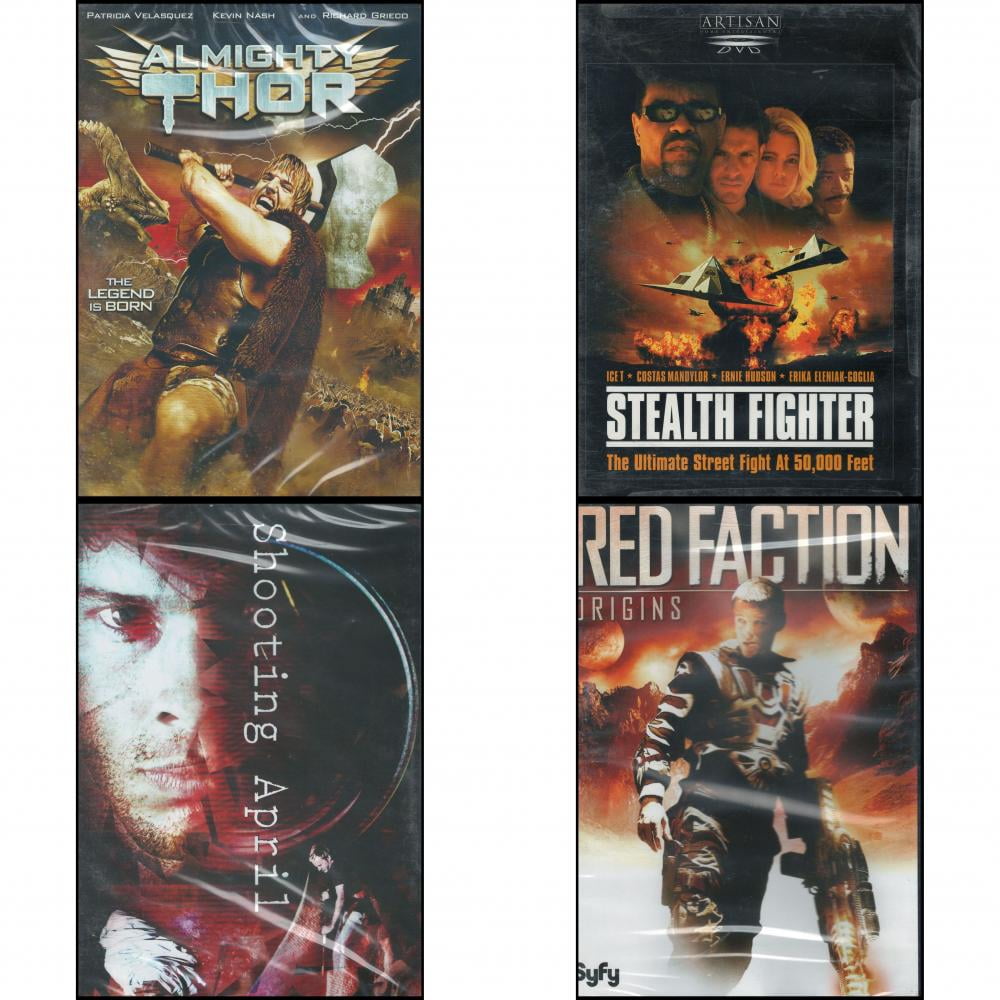 Assorted 4 Pack DVD Bundle: Almighty Thor : Stealth Fighter : Shooting ...