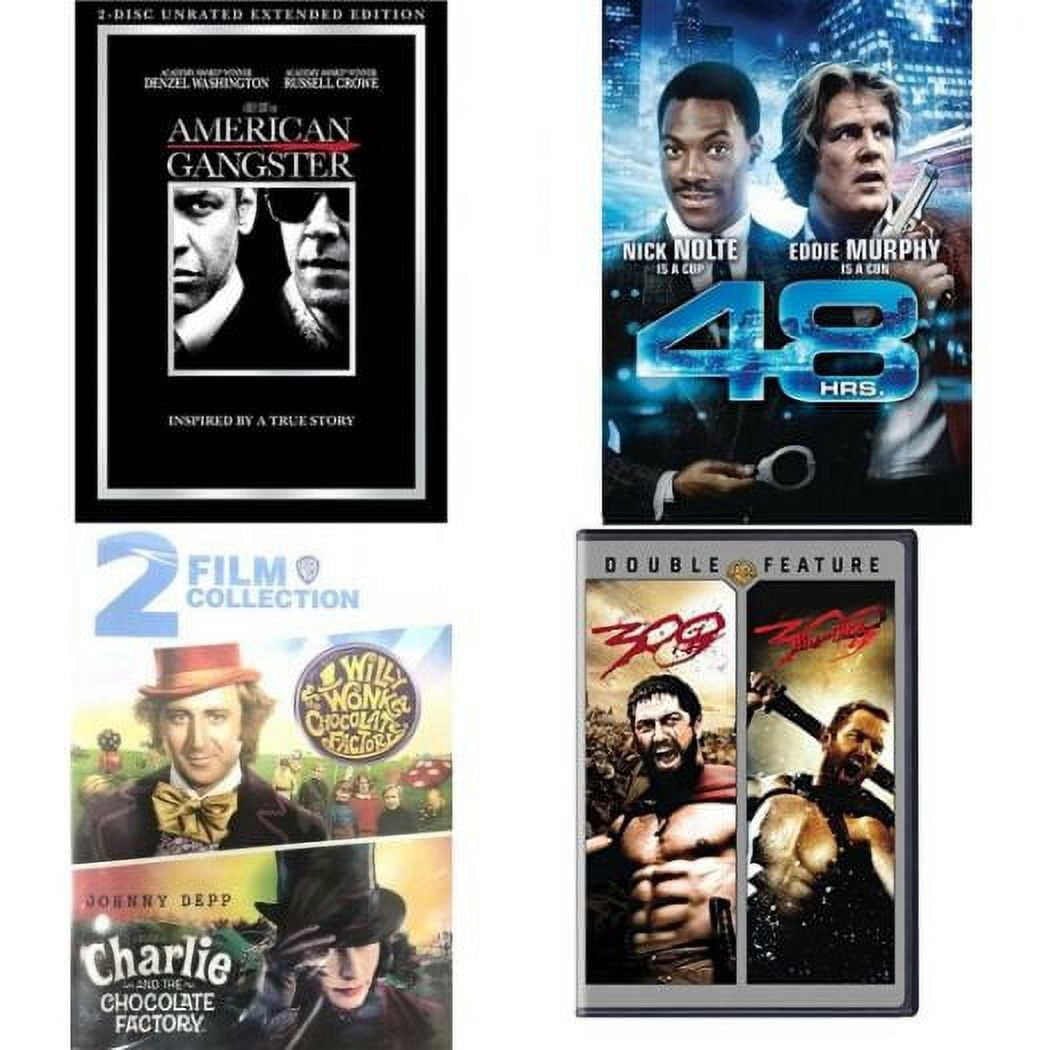 Assorted 4 Pack DVD Bundle: American Gangster : 48 Hrs. : 2 Movies ...