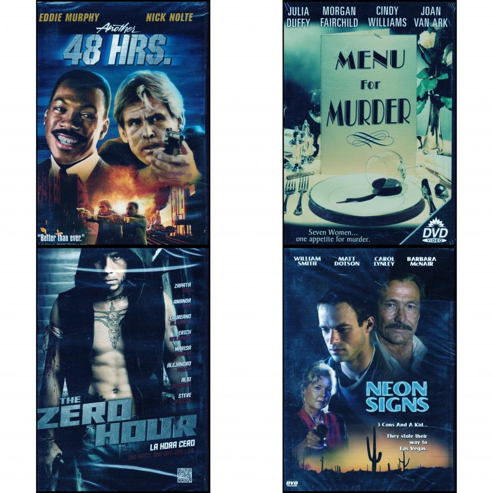Assorted 4 Pack DVD Bundle: Another 48 Hrs. : Menu for Murder : Zero ...