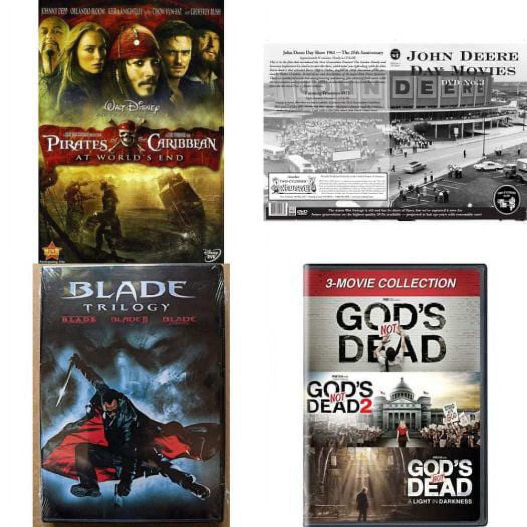 Assorted 4 Pack DVD Bundle: At The Movies Pirates of the Caribbean 3 ...