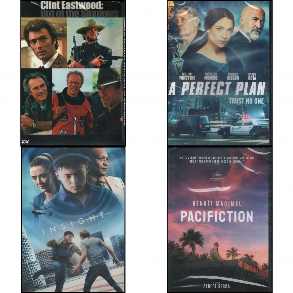 Assorted 4 Pack DVD Bundle: Clint Eastwood - Out of the Shadows : A Perfect Plan : Insight ...