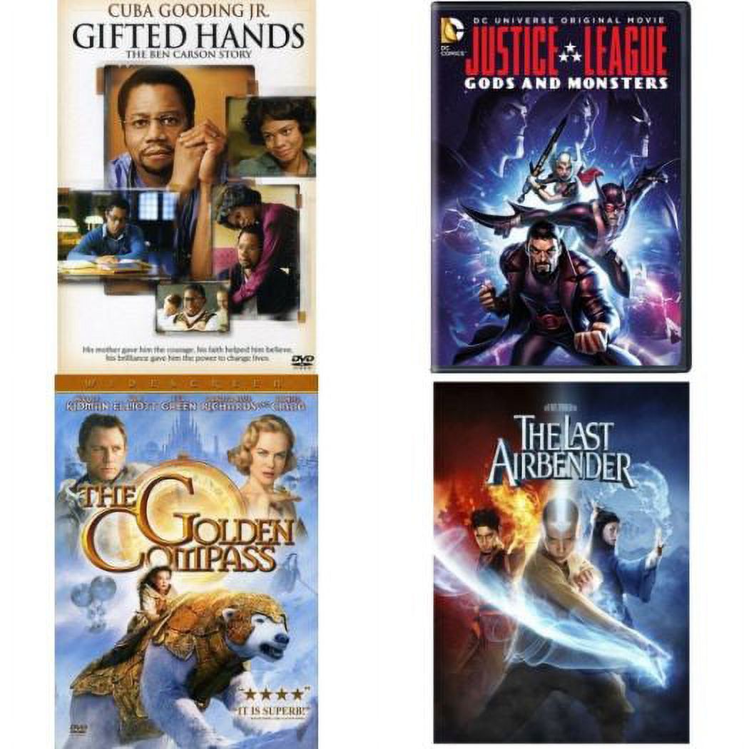 Assorted 4 Pack DVD Bundle: Gifted Hands : Justice League: Gods and ...