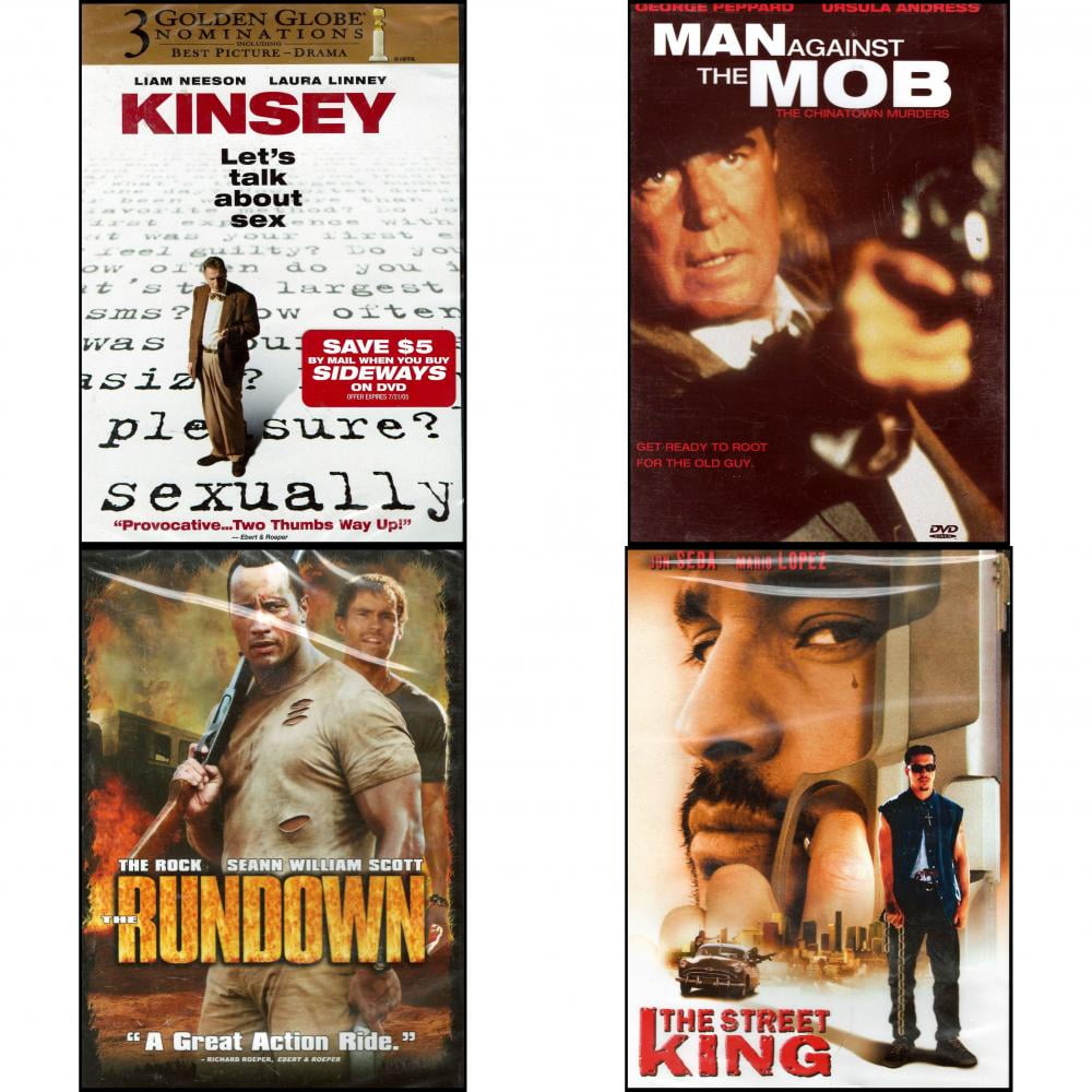 Assorted 4 Pack DVD Bundle: Kinsey : Man Against the Mob: The Chinatown ...