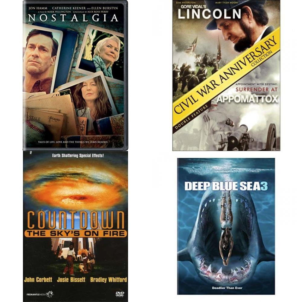 Assorted 4 Pack DVD Bundle: Nostalgia, Civil War Anniversary Collection: Gore Vidal's Lincoln ...