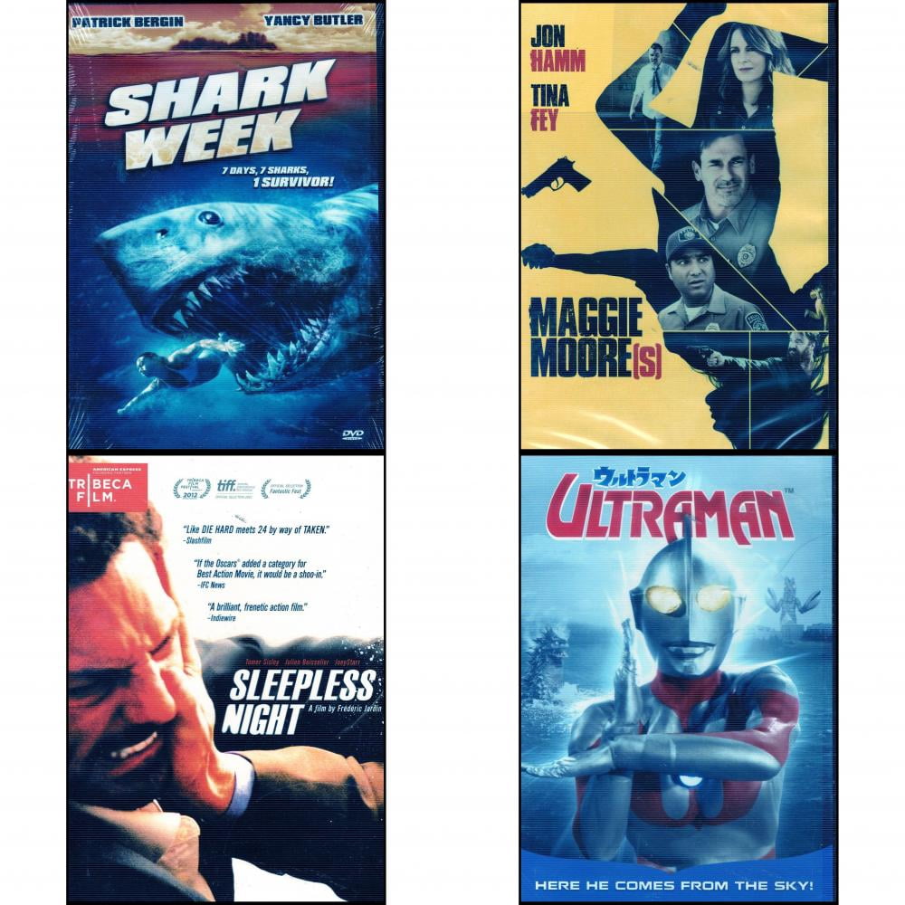 Assorted 4 Pack DVD Bundle: SHARK WEEK : Maggie Moores : Sleepless ...