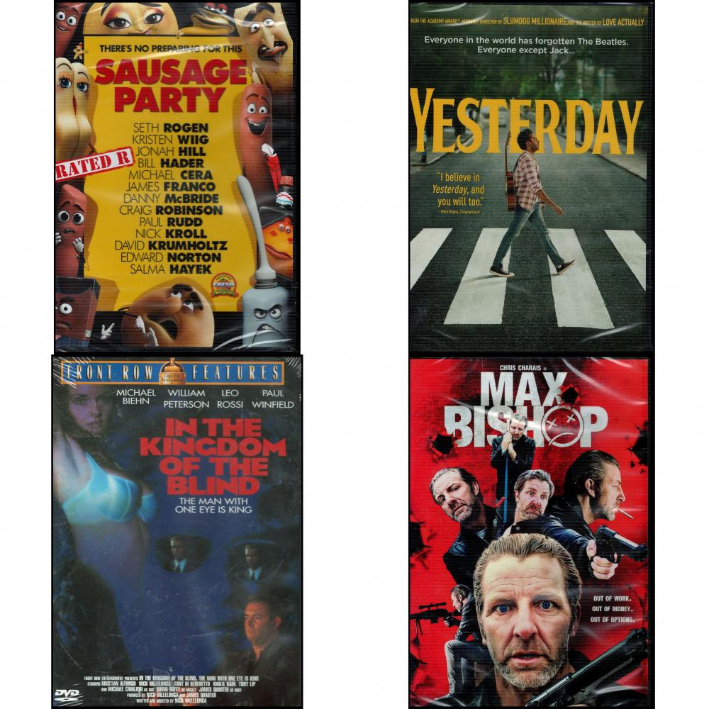 Assorted 4 Pack DVD Bundle: Sausage Party : Yesterday : In the Kingdom ...