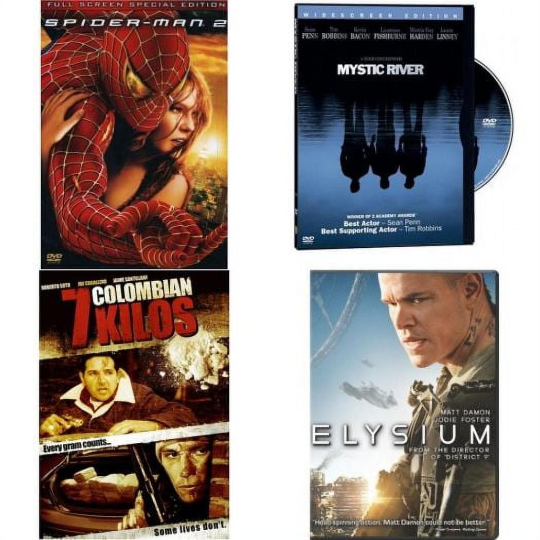Assorted 4 Pack DVD Bundle: Spider-Man 2 Full Screen Special Edition ...