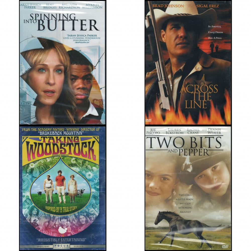 Assorted 4 Pack DVD Bundle: Spinning into Butter : Across the Line ...