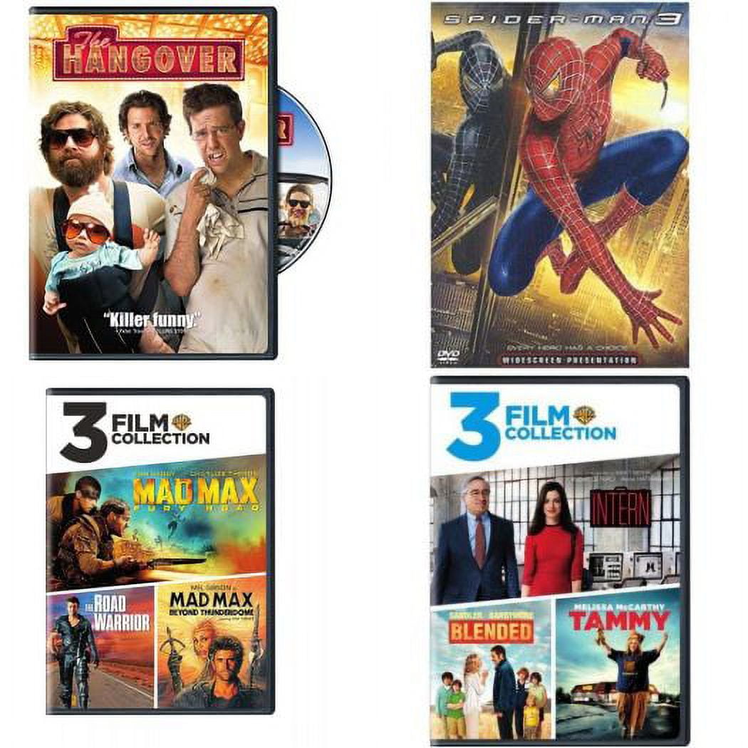 Assorted 4 Pack DVD Bundle: The Hangover Rated Single-Disc Edition ...