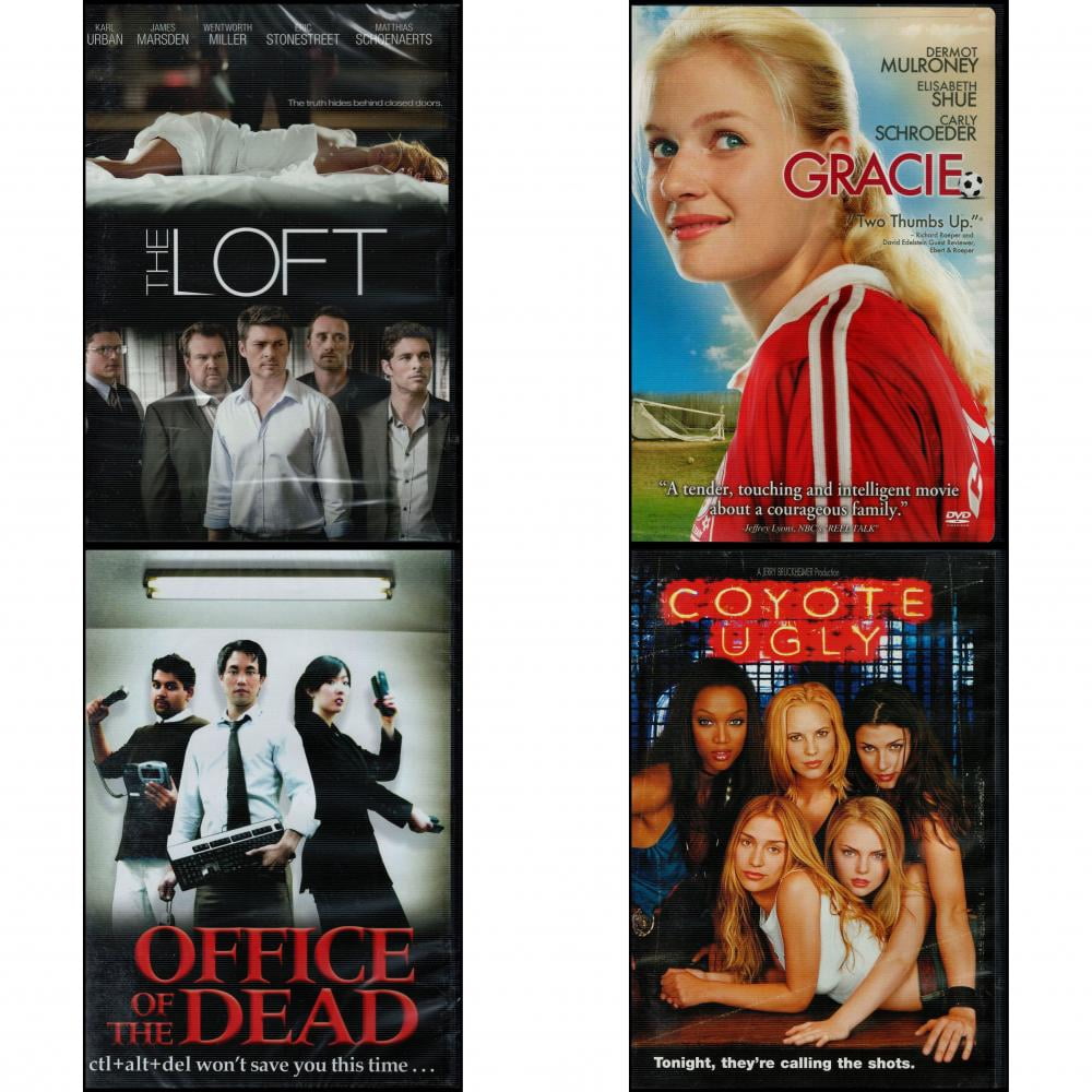 Assorted 4 Pack DVD Bundle: The Loft : Gracie : Office of the Dead : Coyote Ugly - Walmart.com