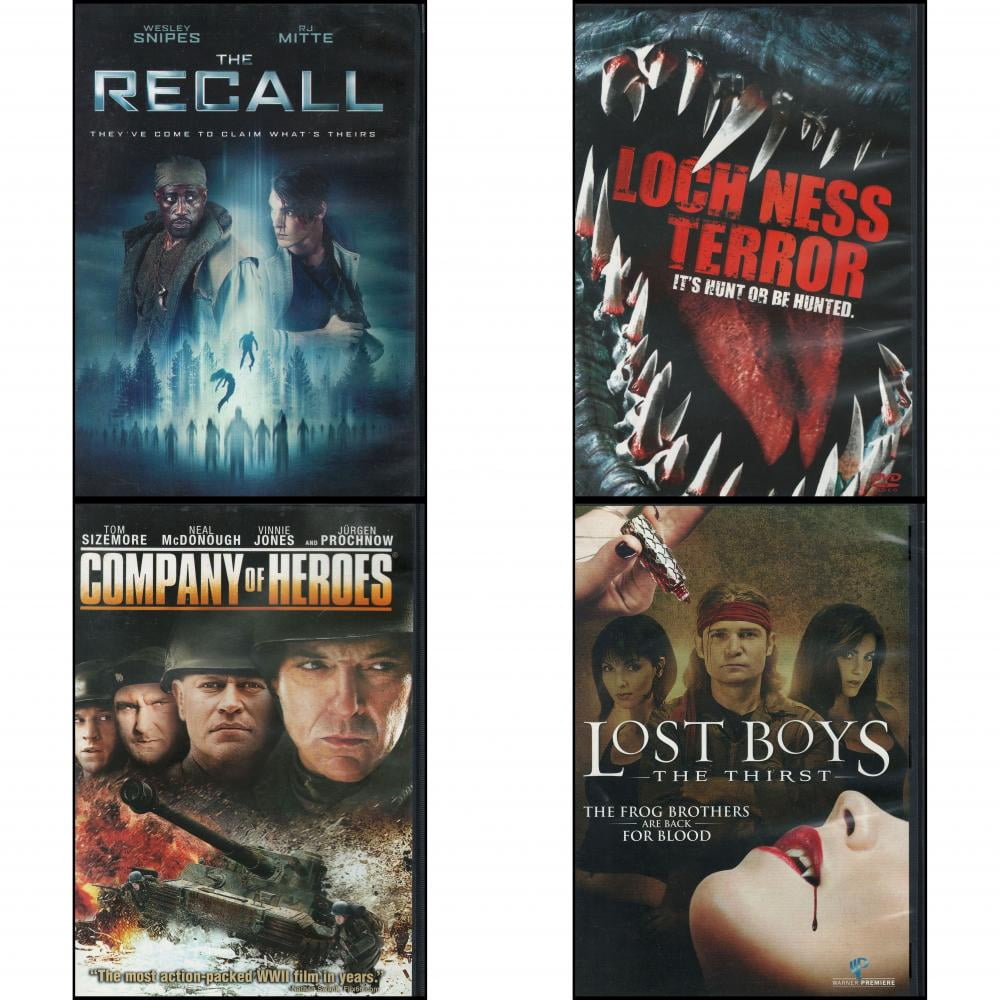 Assorted 4 Pack DVD Bundle: The Recall : Loch Ness Terror : Company of ...
