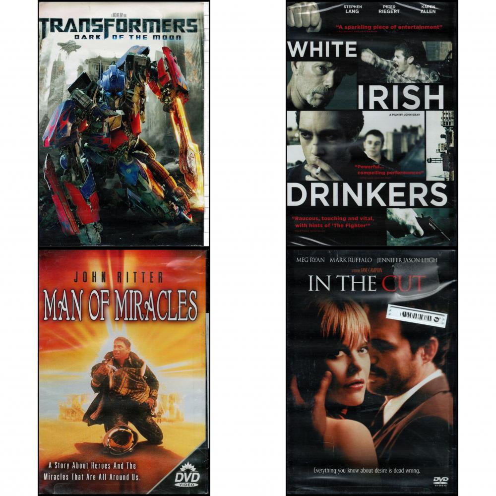 Assorted 4 Pack DVD Bundle: Transformers: Dark of the Moon : White ...