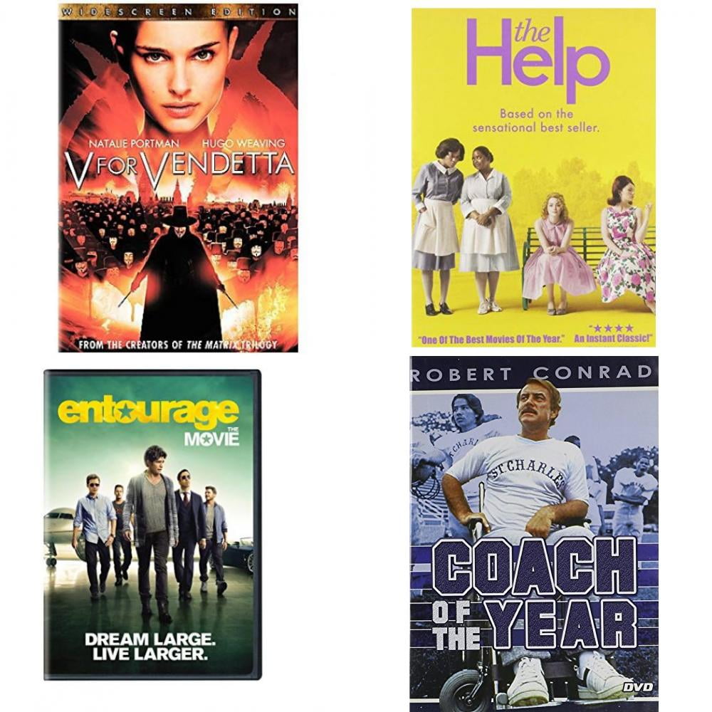 Assorted 4 Pack DVD Bundle: V for Vendetta, The Help, Entourage: The ...