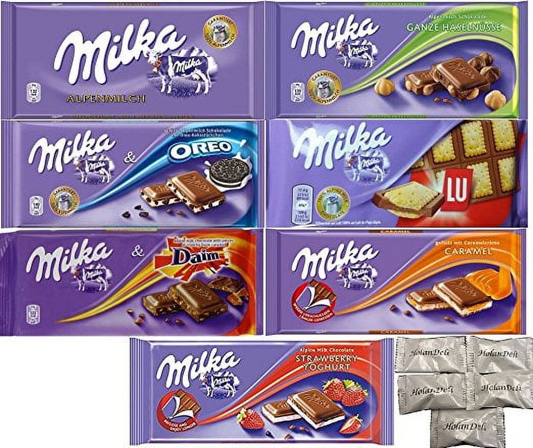Milka Chocolate Variety Pack, 7 Flavors Including Oreo, Alpine Milk ...