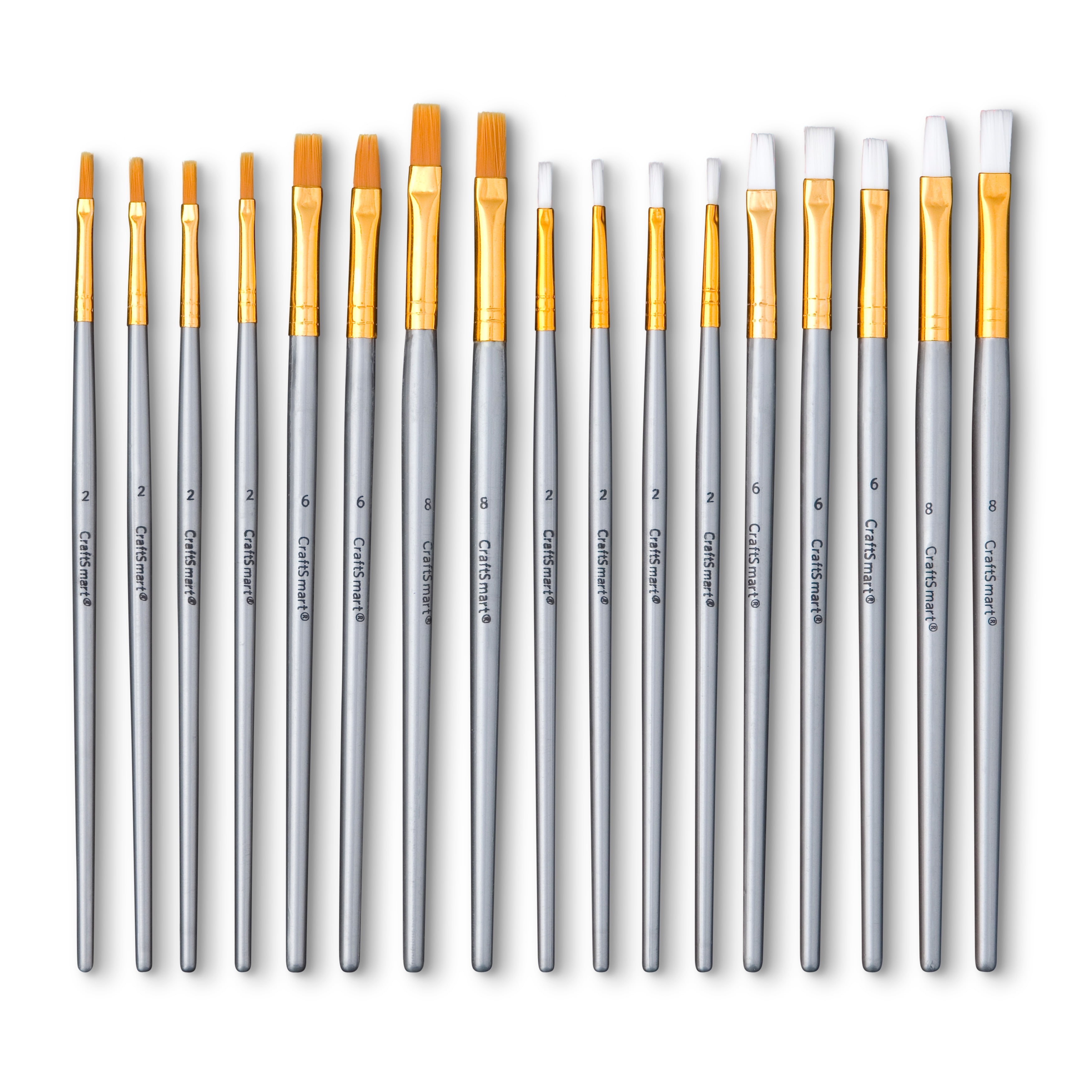 Craft Smart¬Æ Assorted All-Purpose Brushes Variety Pack, Art Supplies ...
