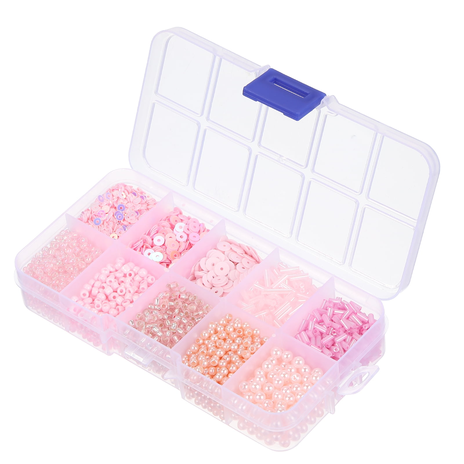 Assorted Beads Sequins 10 Pink Styles for Jewelry Making Crafts Sewing ...