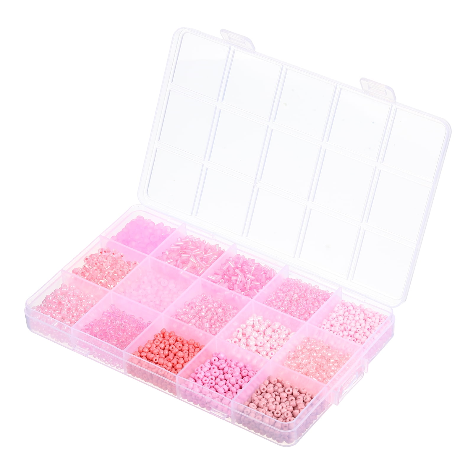 Assorted Beads Sequins 15 Pink Styles for Jewelry Making Crafts Sewing ...