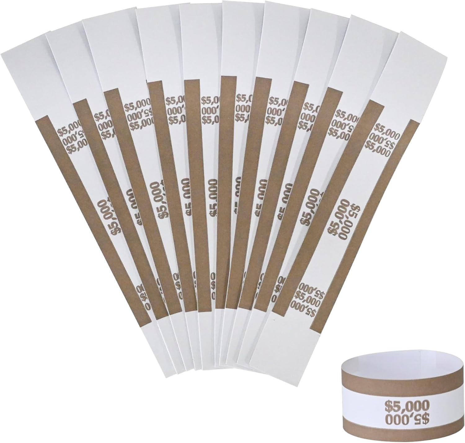 Assorted Bill Wrappers, Money Bands to Organize Bills, ABA Standard ...