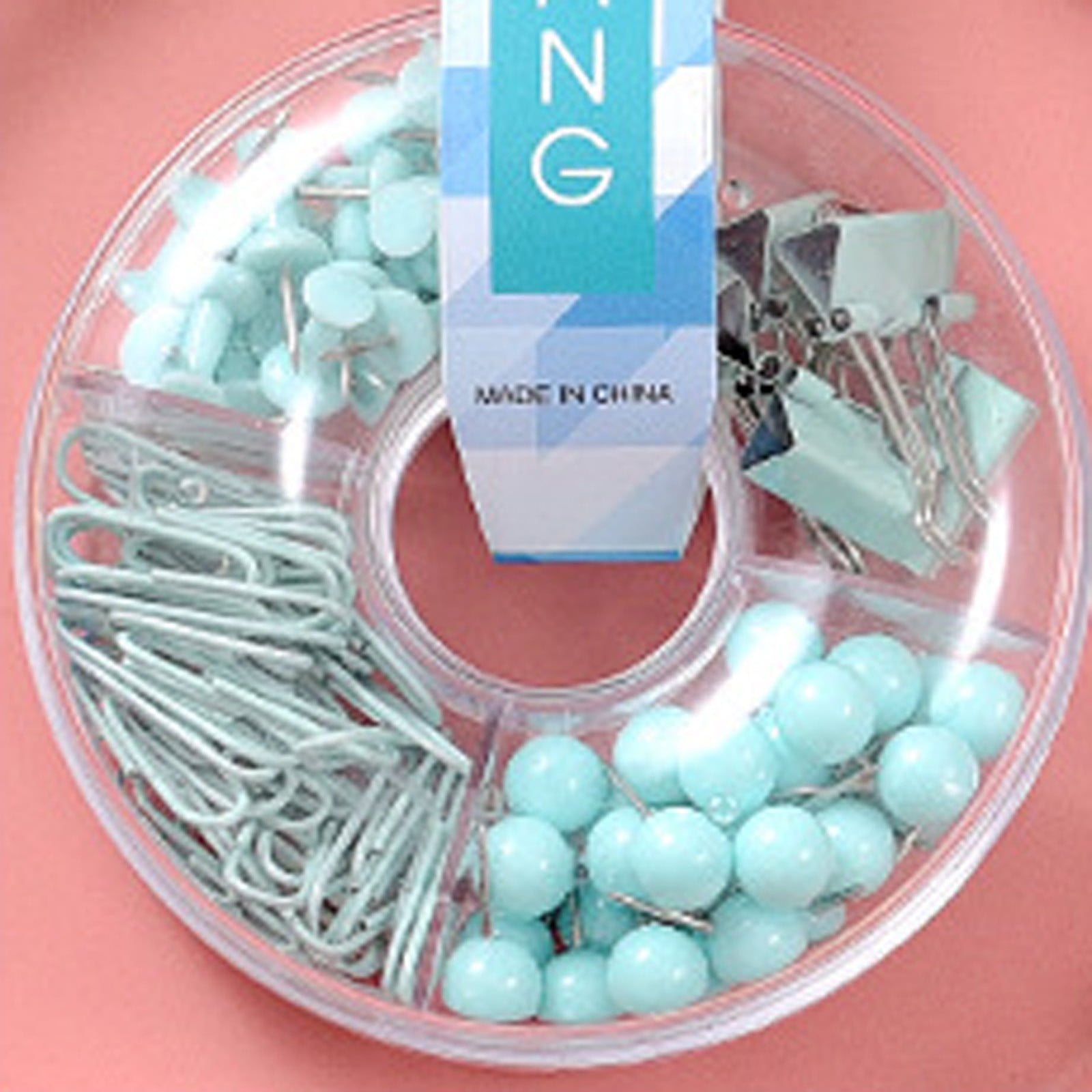 Assorted Binder Clips, Paper Clips, Push Pins Sets, Durable and ...