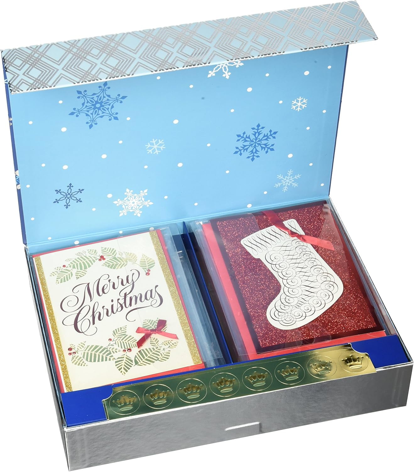 Assorted Boxed Christmas Cards Set (Pack of 24 Holiday Cards with ...