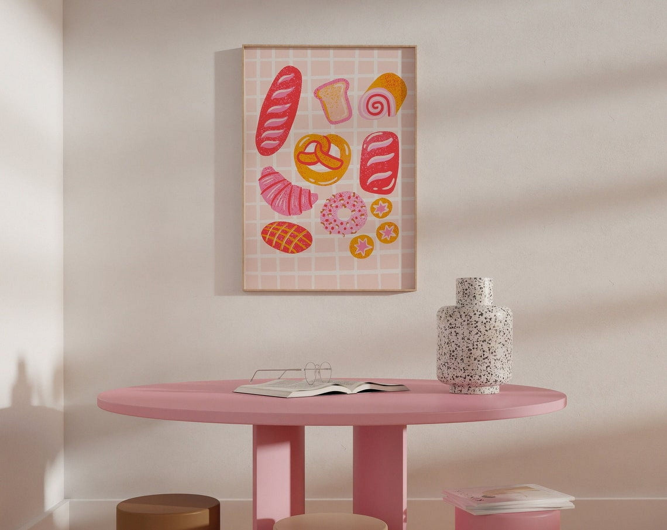 Assorted Bread Wall Art, Bakery And Patisserie Colorful Wall Art, Food ...