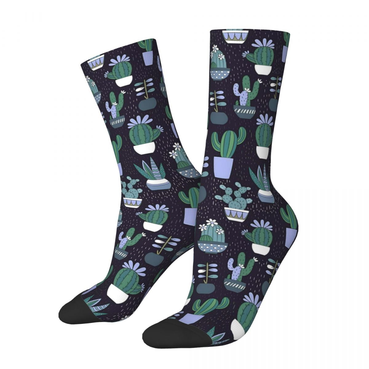 Assorted Cactus Socks Plants Print Kawaii Stockings Female Quality Running Socks Winter Pr ...