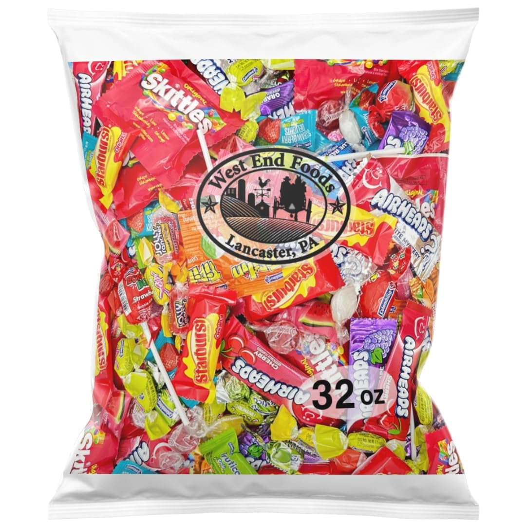 Assorted Candy (32 oz) Bundle of Skittles, Star, Airheads & Fun Size ...