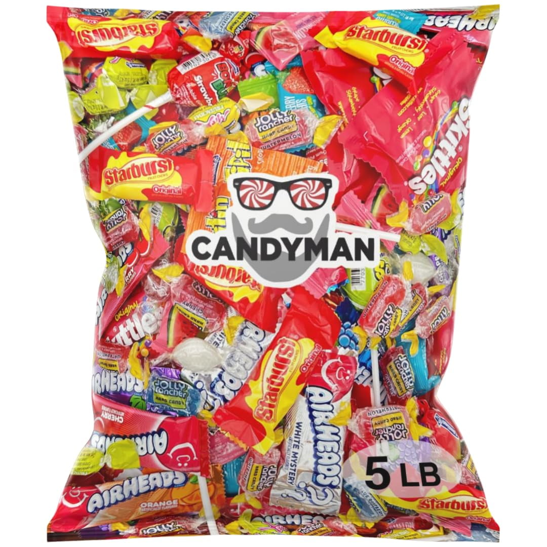 Assorted Candy (5 lbs) Bundle of Skittles, Jolly Ranchers, Pinata Candy ...