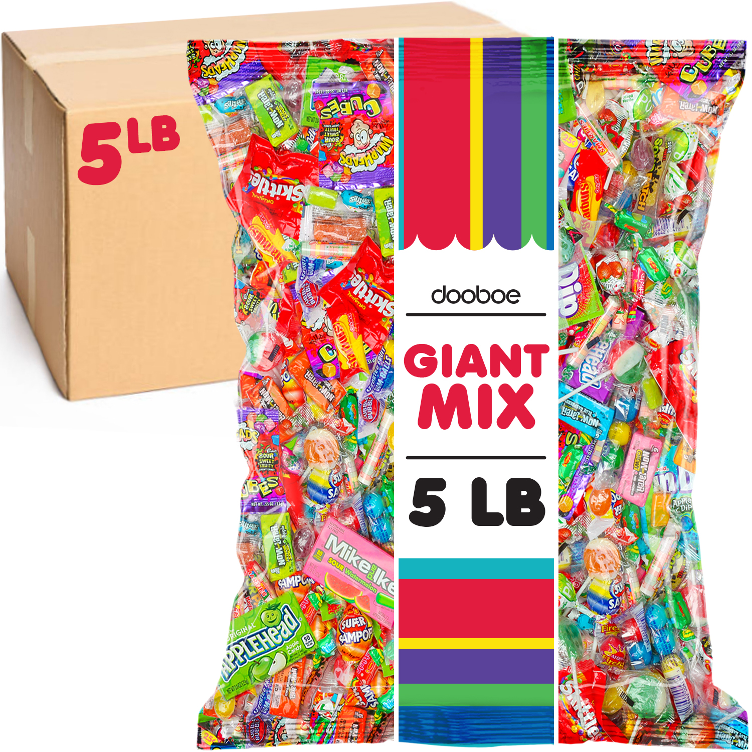 Skittles & Starburst Fruity Candy, Full Size Variety Mix Box, 37.05 ...