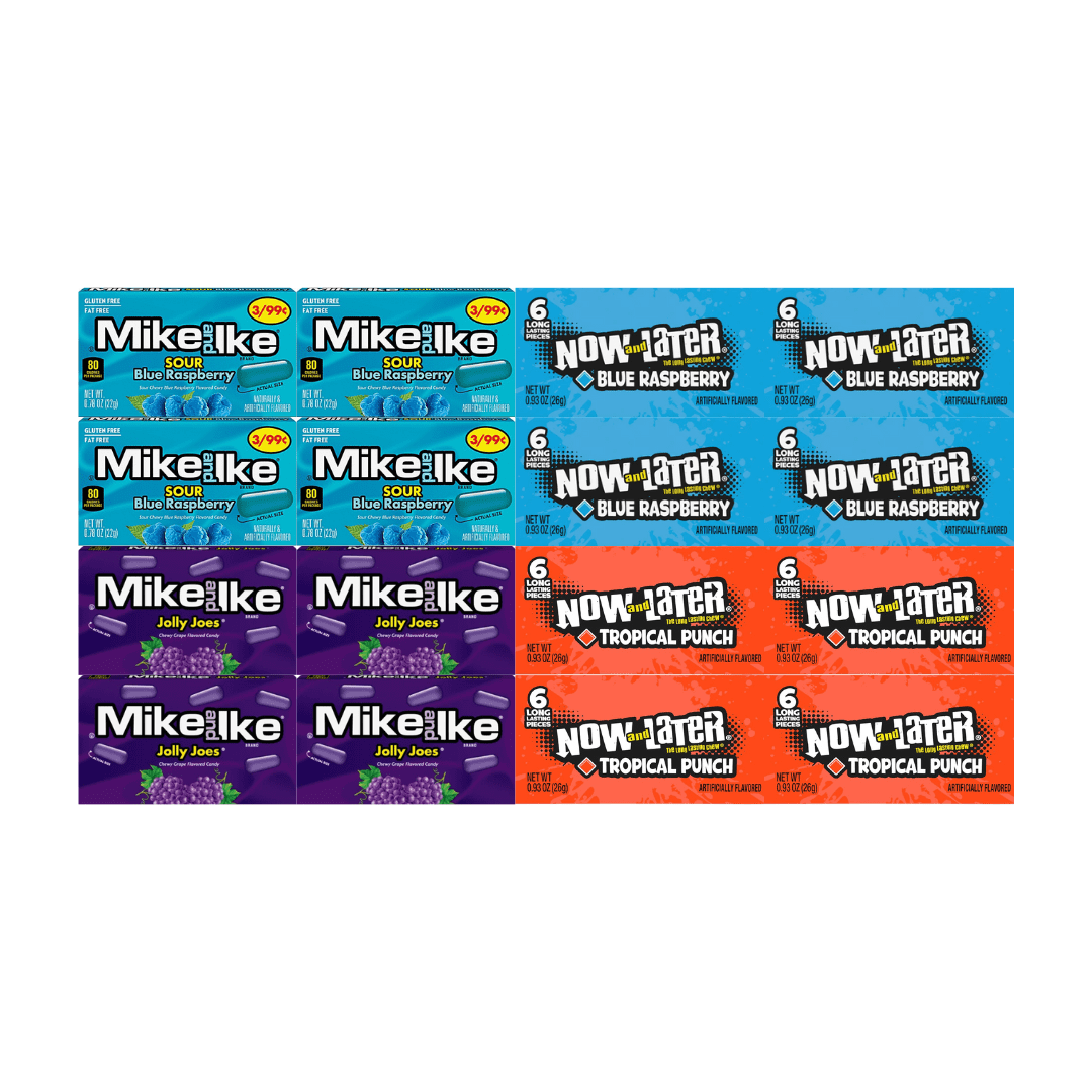 Assorted Candy Mix – 2 Flavors of Mike and Ike, 2 Flavors of Now and ...