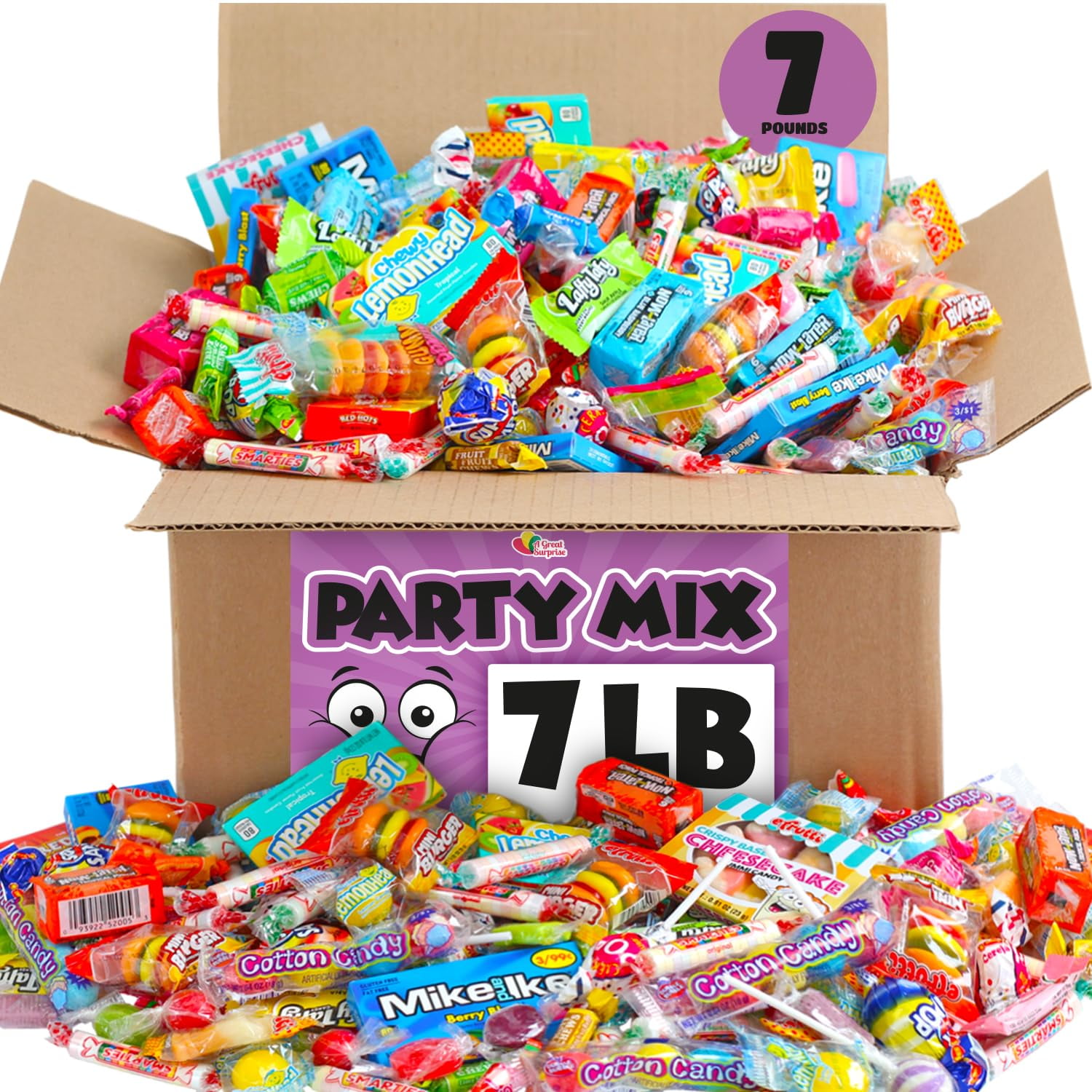 Assorted Candy Mix - 7 Pound BOX - Individually Wrapped Candies ...