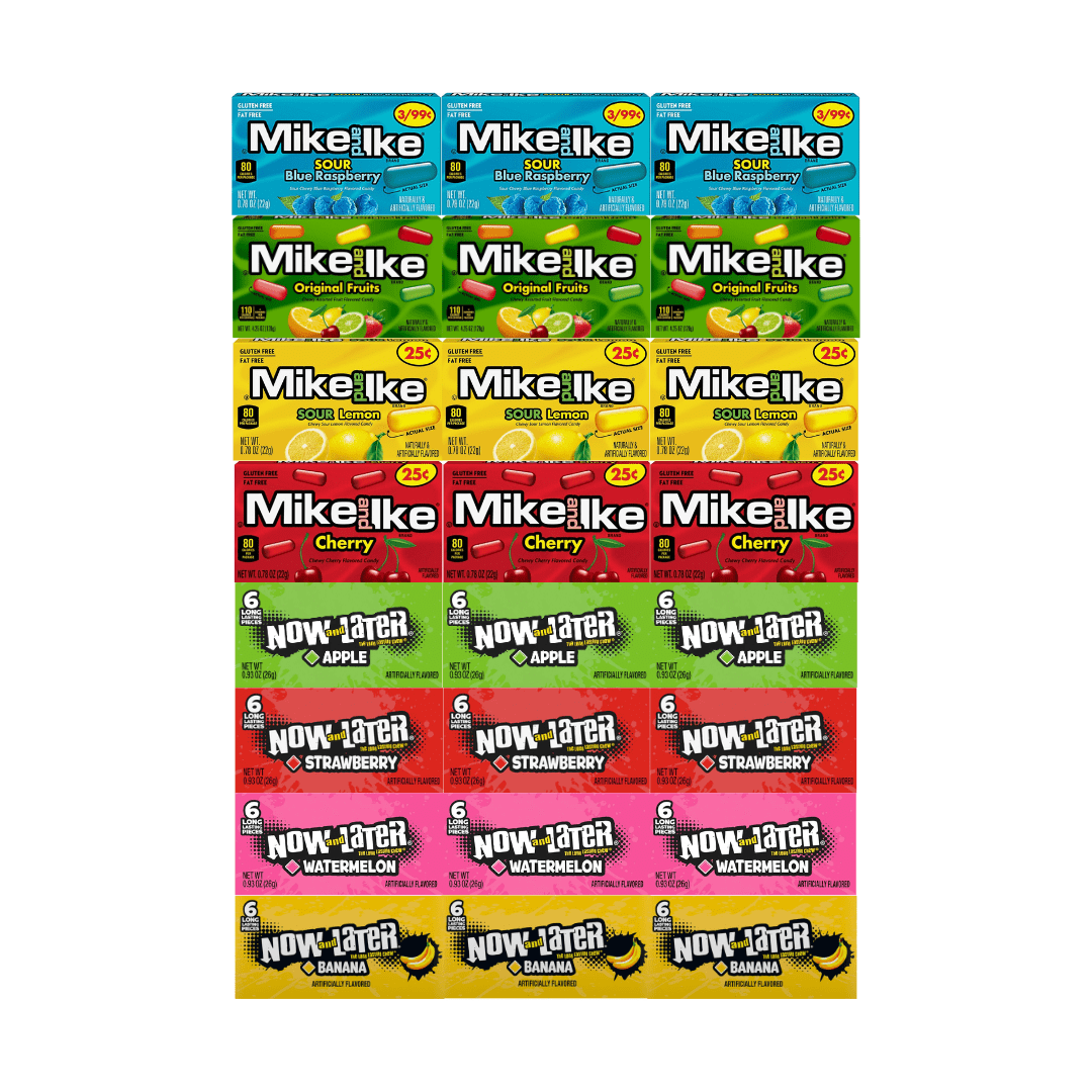 Assorted Candy Mix Variety Pack – Includes 4 Flavors of Mike and Ike ...